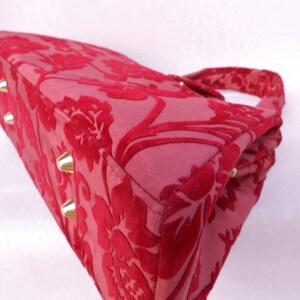 Structured Handbag - Scarlet Red - Etsy