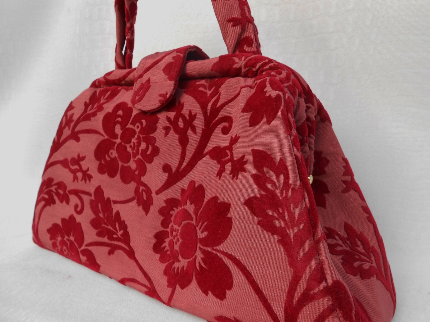 Structured Handbag Scarlet Red - Etsy