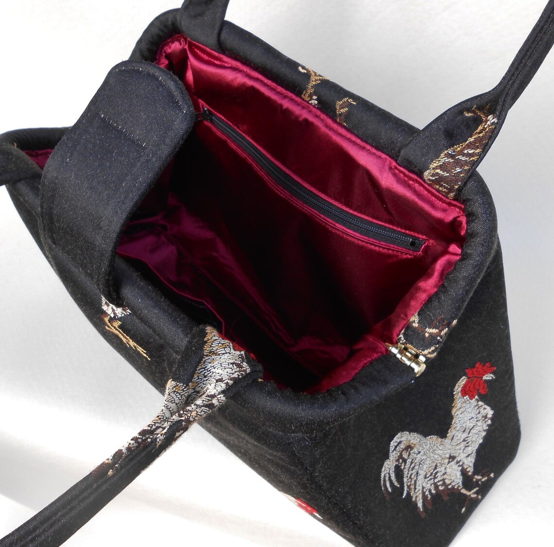 Black Rooster Handbag - Etsy