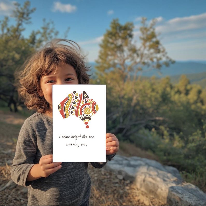 Aboriginal Art Affirmation Cards: Mindfulness & Respect (digital ...