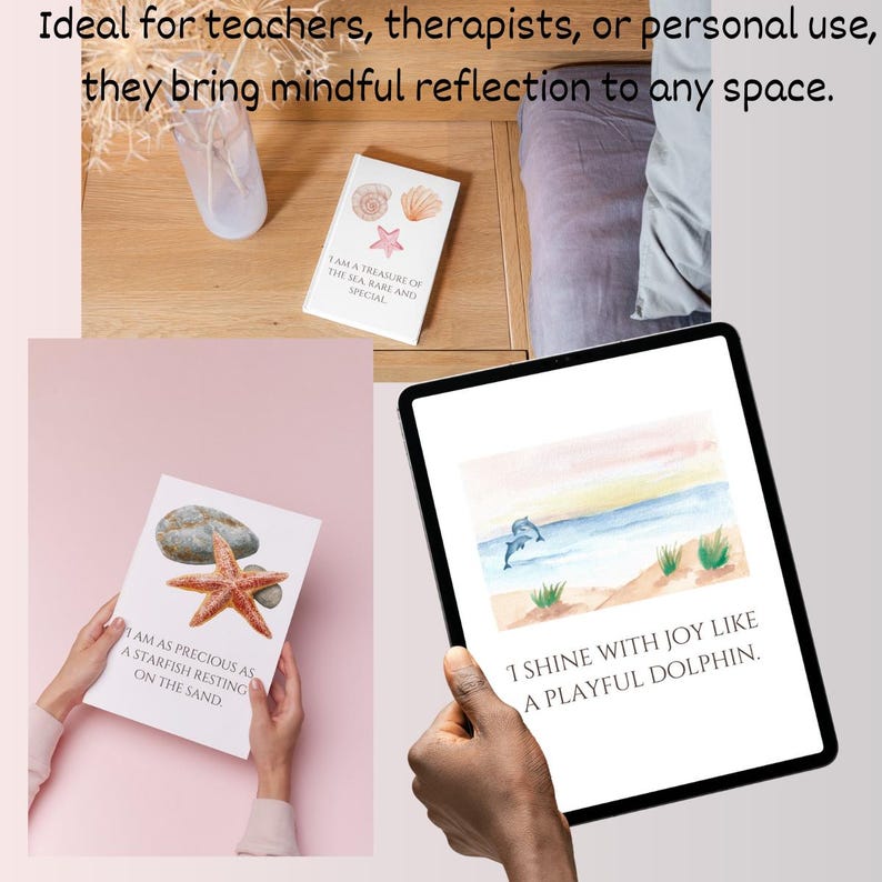 24 Australian Beach Affirmation Cards | Digital Printable A4 ...