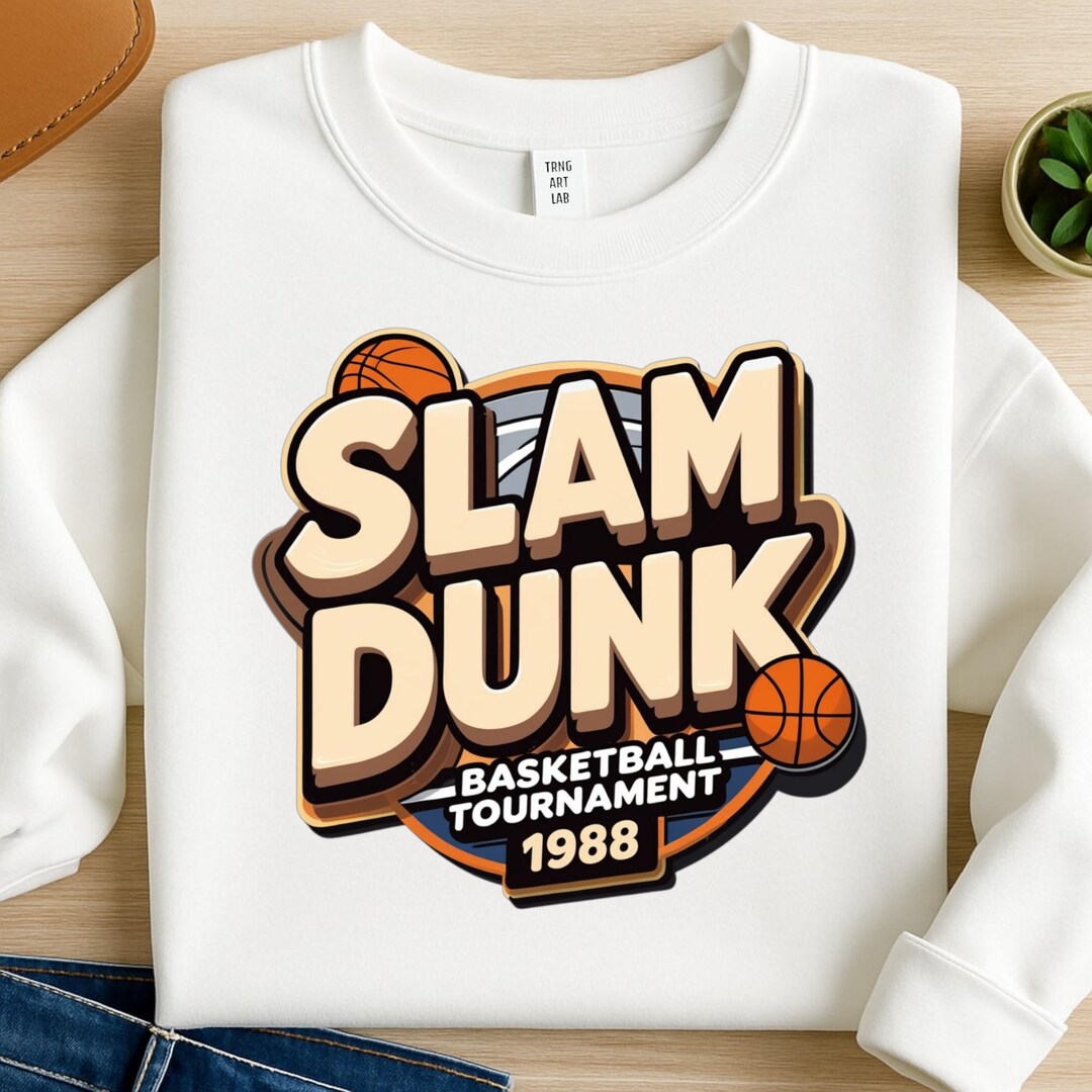Slam Dunk Png, Basketball Sublimation Digital Download Png Design, Slam ...