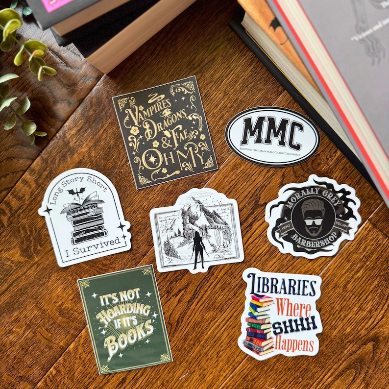 Bookish Stickers FMC MMC Castlecore Fantasy Sticker Bookish Bookstagram ...