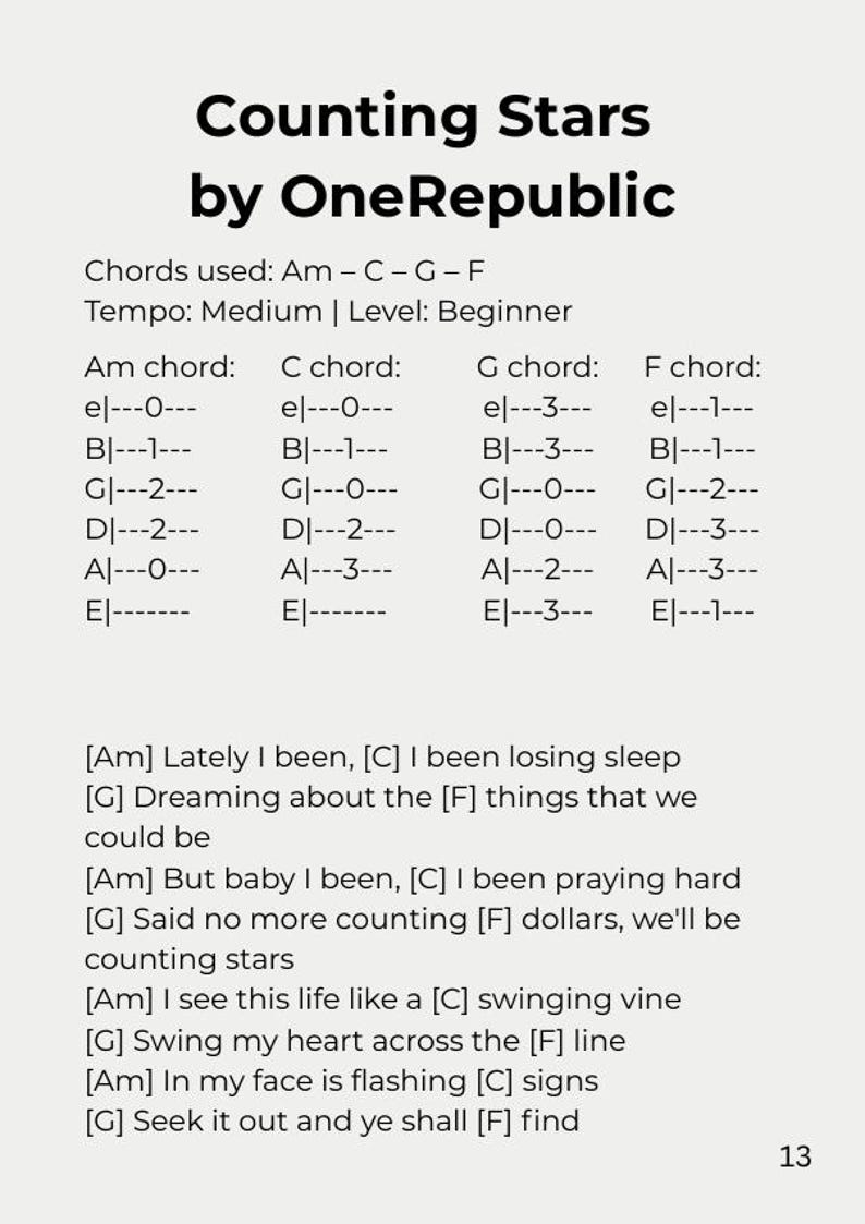 Guitar Chords & Tabs Beginner’s Guide – Easy Song Tutorials With ...