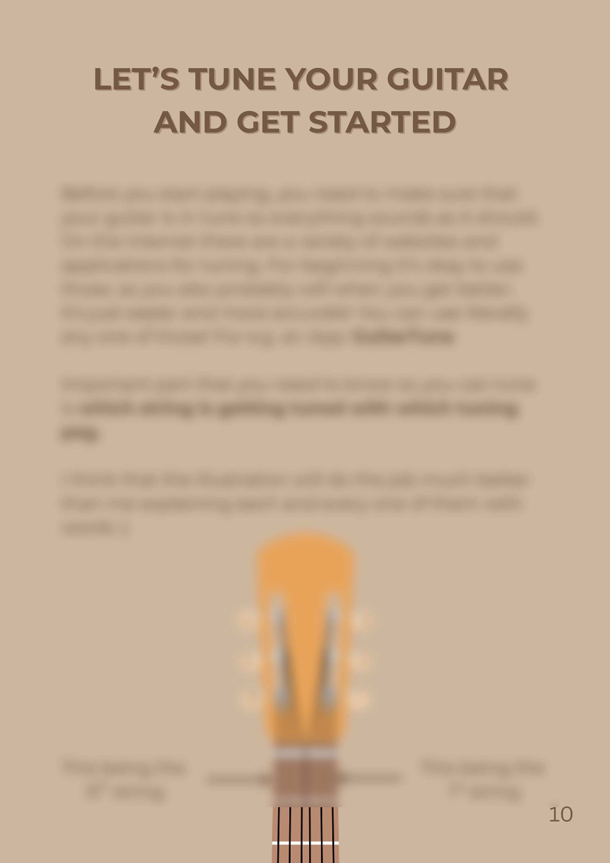 Beginner Guitar Course PDF – Printable Practice Planner + Easy Chords ...