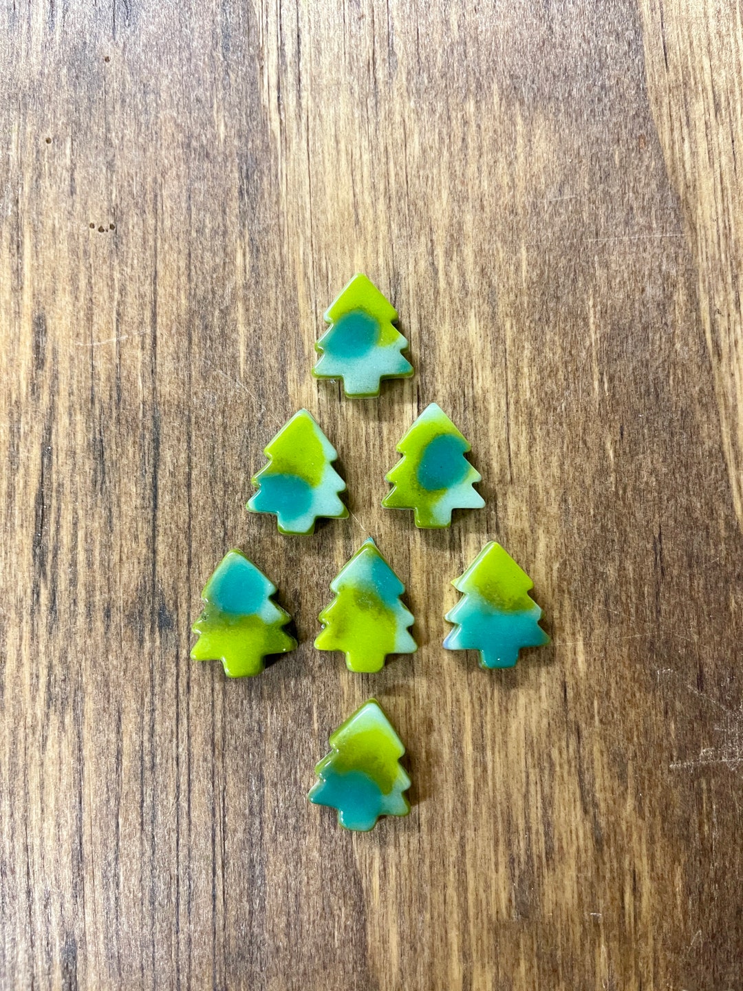 Fused Glass Magnetic Pine Tree Pin - Etsy