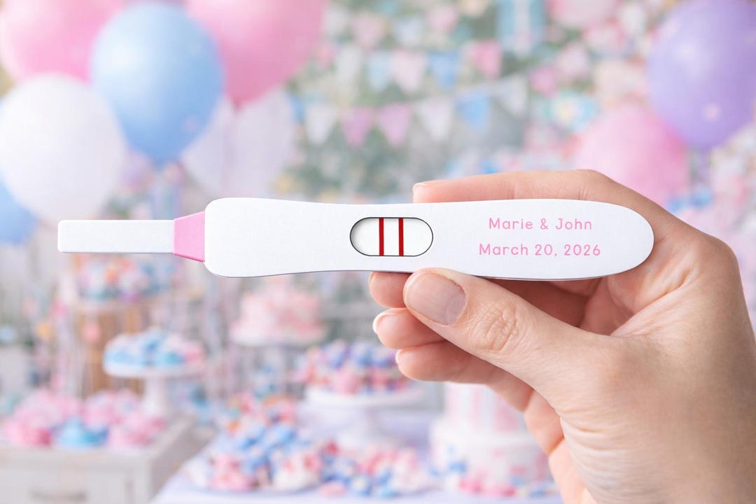 Pregnancy Test Game for Baby Shower, Fun Scratch-off Favors ...