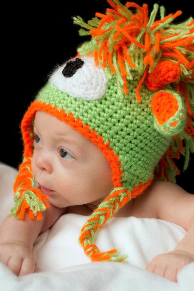Crochet Pattern Monster Alien Mohawk Hat PDF - Etsy