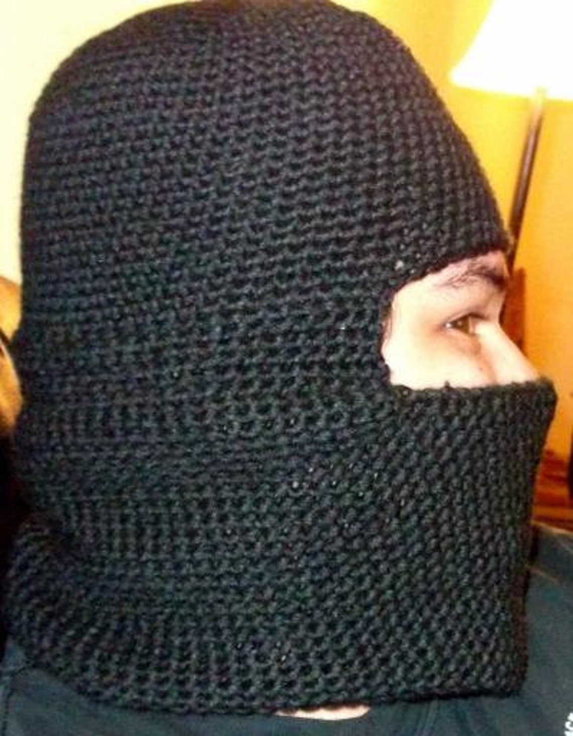 Crochet Balaclava, Riding Hood, Ski Mask, Ninja Mask Pattern PDF - Etsy