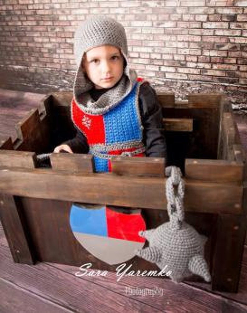 Knight of the Round Table Child's Costume PDF Crochet Pattern Dress up ...