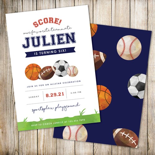 Sports Welcome Sign Sports Party Sports Birthday Sports | Etsy