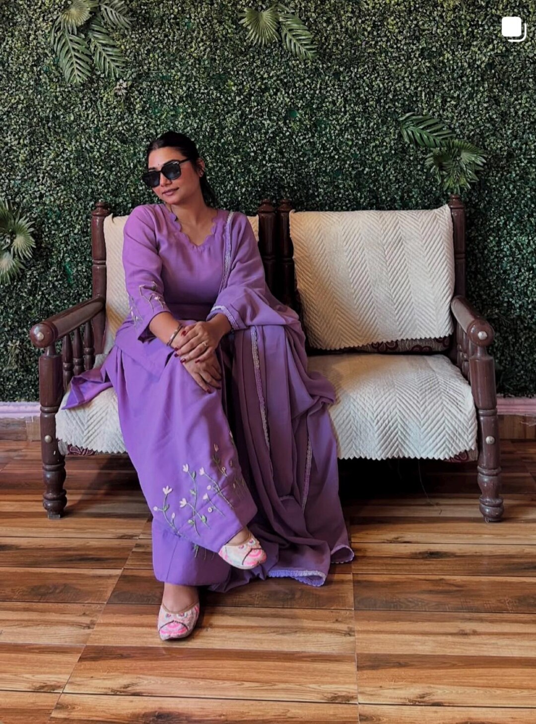 Purple Salwar Kameez Suit Punjabi Patiala Kurta Dupatta Custom Stitched ...