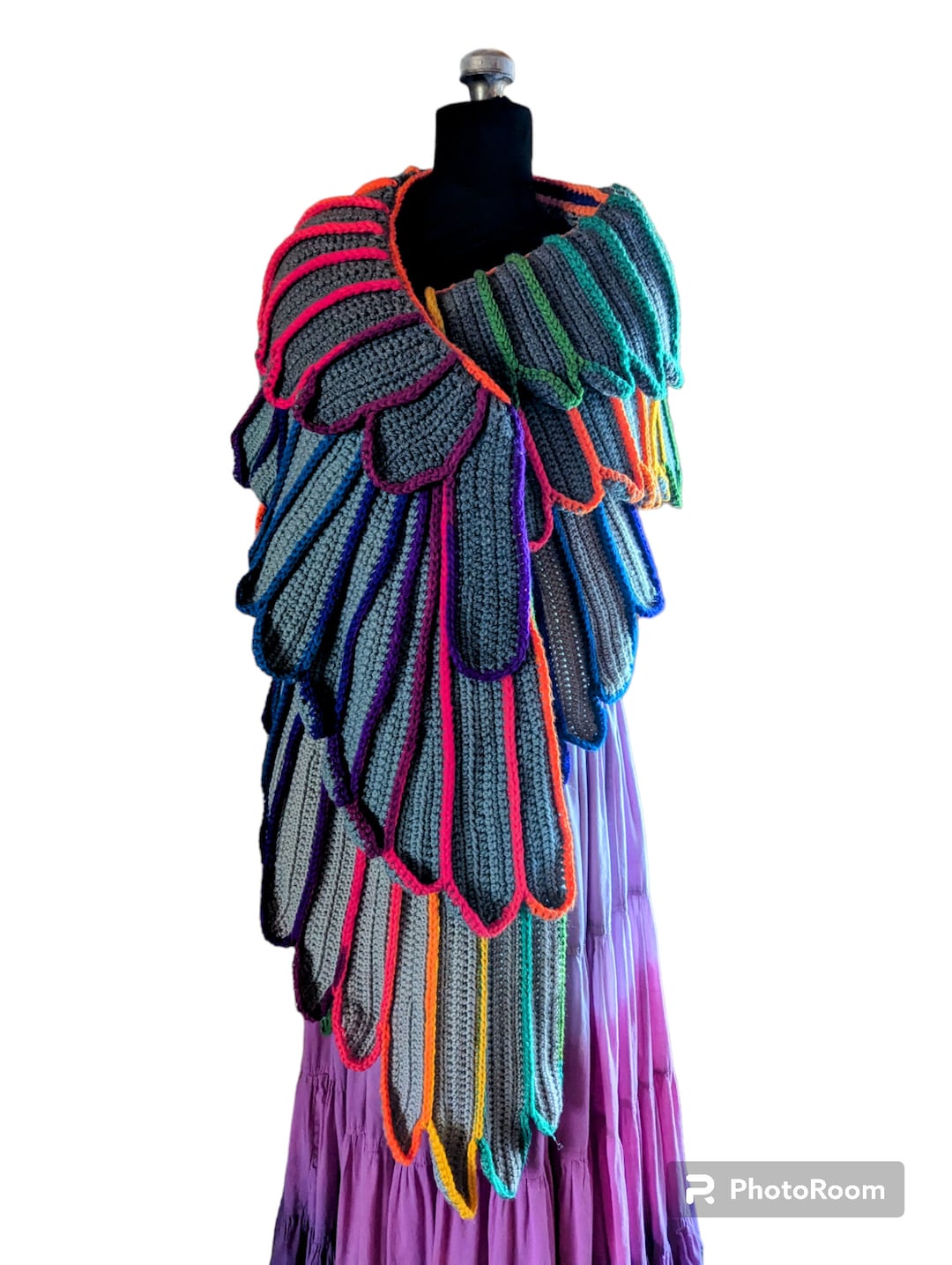 Crocheted Feathers Shawl - Etsy