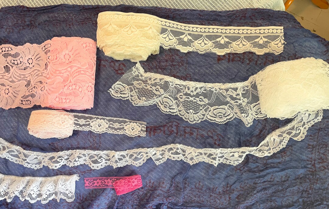 Vintage De-stash Lace Wholesale Lot Bulk Lace 22 Yard Lot - Etsy