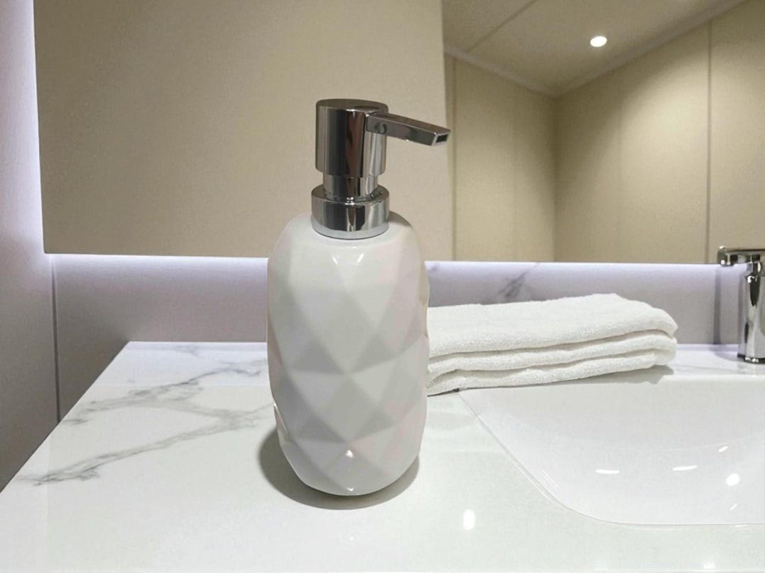 Handmade Porcelain Liquid Soap Dispenser | Durable & Elegant Bathroom ...