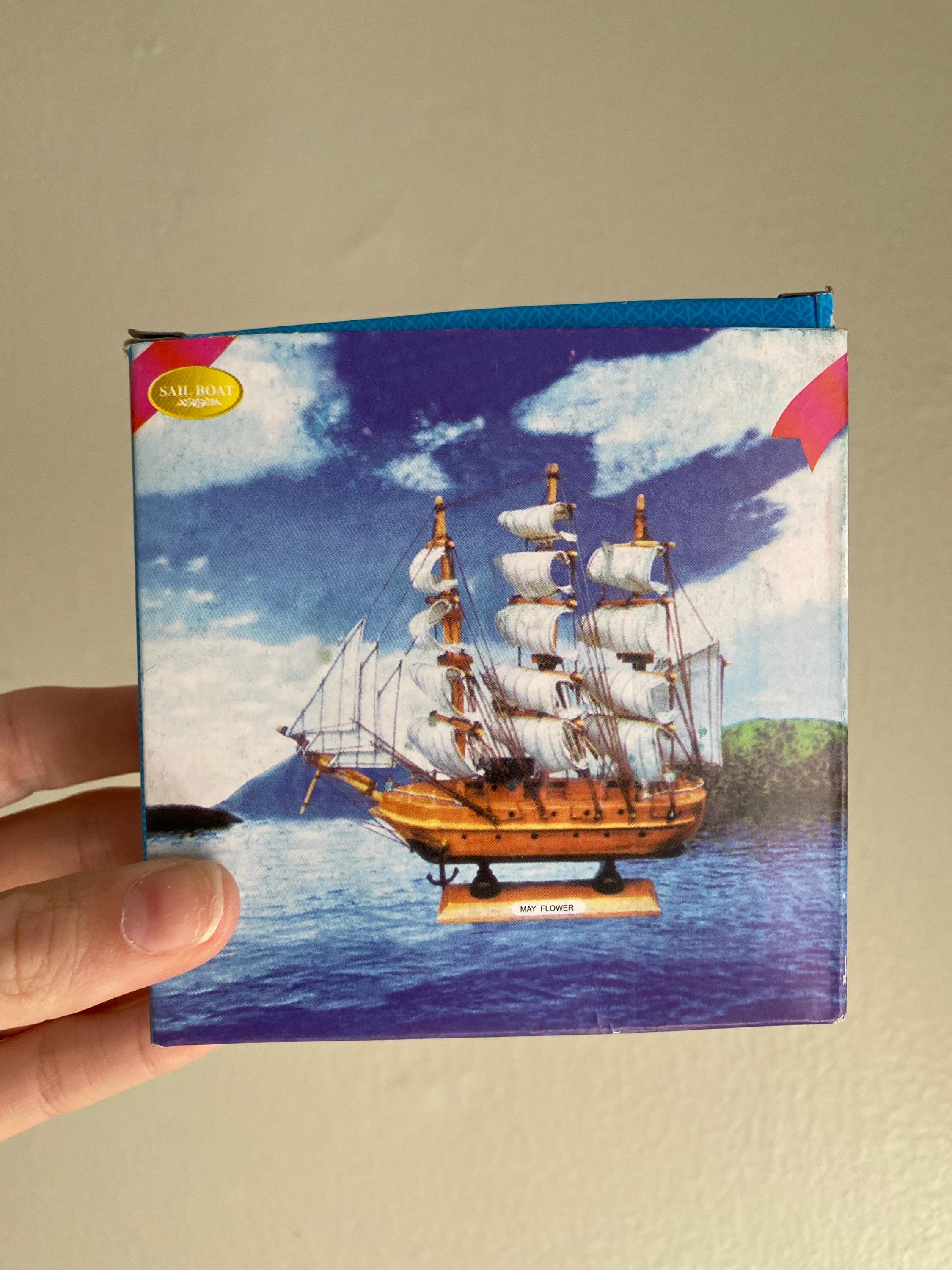 Mini Ship Model, Sail Boat, Nautical Pirate Mayflower Confection, Marie ...