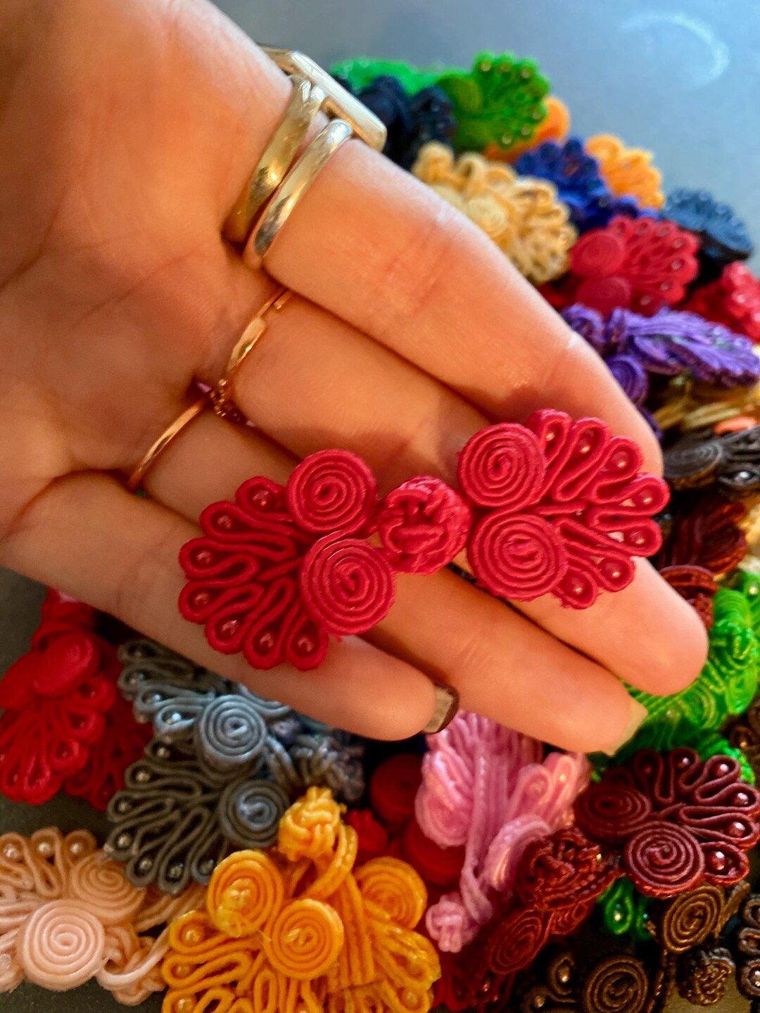 Bulk Chinese Knot Frog Clasp, Lot Cheongsam Pake Mu Button Loop ...