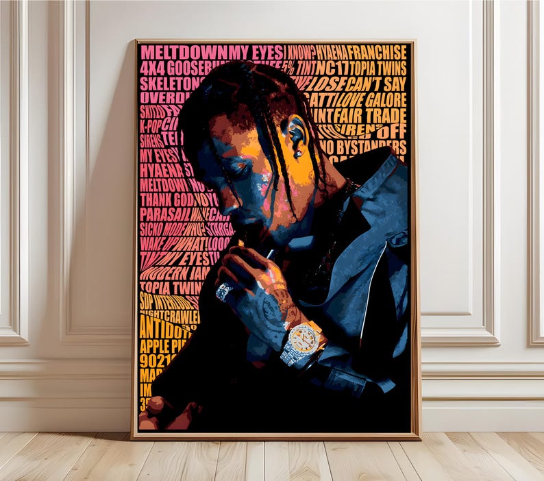 Poster Set of 2 : the Weeknd, Travis Scott Wall Art - Digital Download ...