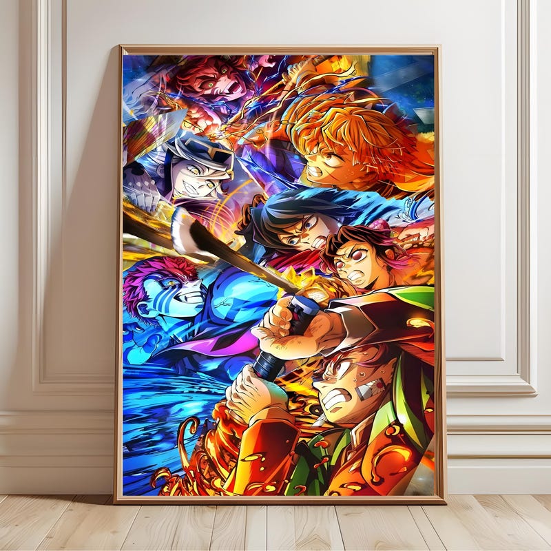 Demon slayer infinity castle zenitsu vs - Etsy.de