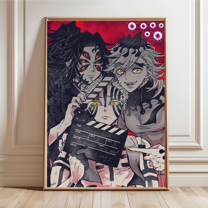 Akaza Poster Demon Slayer - Etsy
