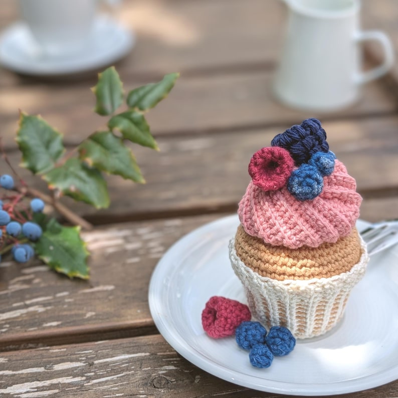 Cupcake Bundle Crochet Pattern PDF – Strawberry, Berry & Chocolate ...