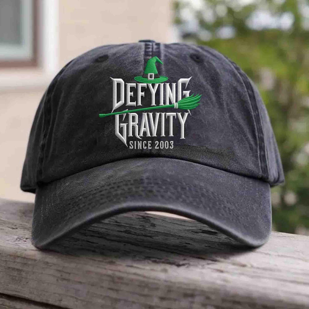 Wicked Defying Gravity Inspired Embroidered Hat Wicked Defy Gravity Hat ...