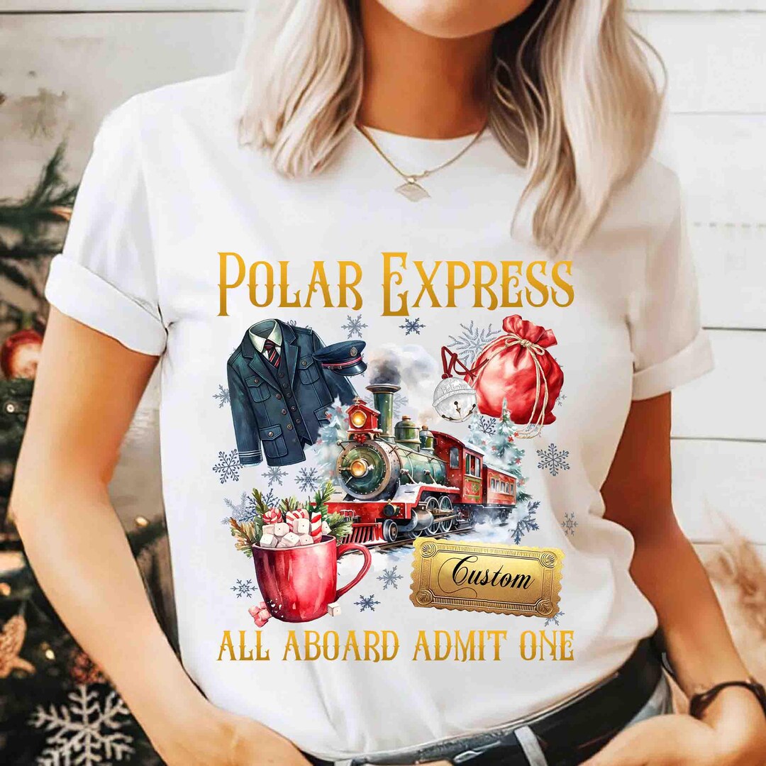 Personalized Polar Express Shirts, Custom Family Christmas Shirt ...