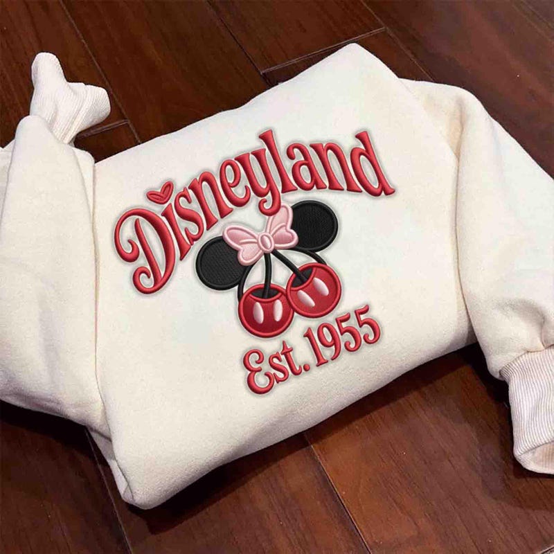 Disneyland Cherrys Embroidery - Etsy Canada