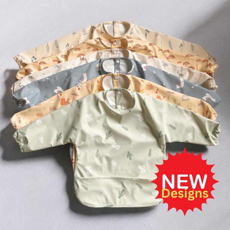 Long Sleeve Baby Bib - Etsy