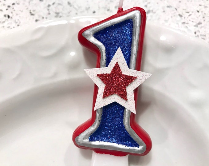 BIRTHDAY CANDLE, First Birthday, All Star Theme, Cake Topper, I Am One ...