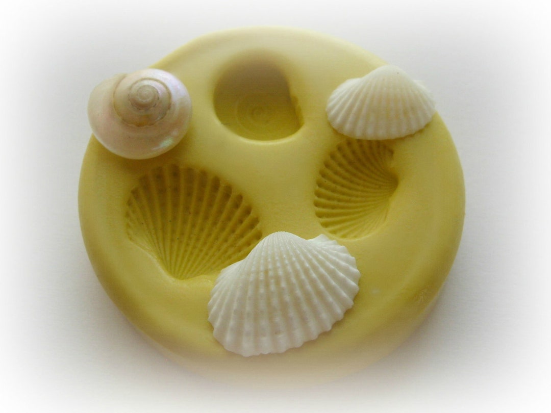 Tiny Shell Mold Mould Resin Clay Fondant Wax Victorian Jewelry Charms ...