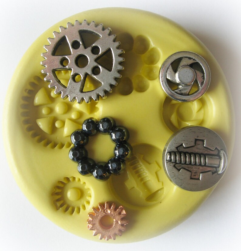 Gears Steampunk Mold Gothic Jewelry DIY Resin Clay Moulds - Etsy