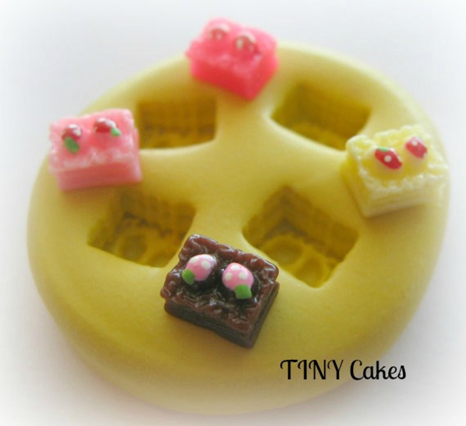TINY Cake Tart Pie Mold Mould Resin Clay Fondant Miniature - Etsy