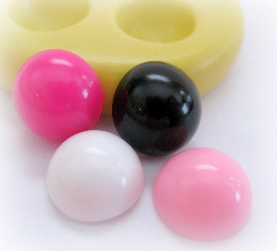 Round Dot Mold 13mm Resin Mold Polymer Clay Mould DIY Earrings - Etsy