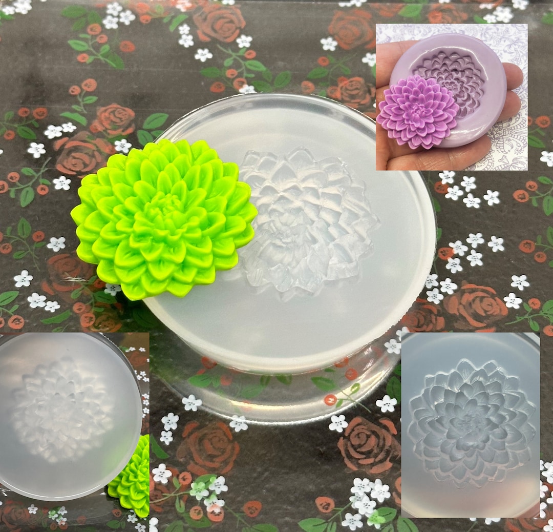 Chrysanthemum Mold Mum Chrissy Spring Flower Mold Silicone Big - Etsy