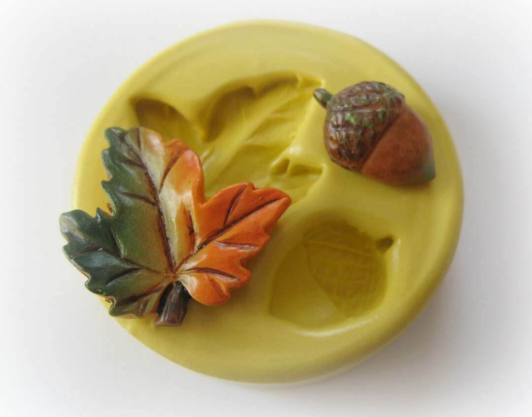 Maple Leaf Mold Acorn Mold Butter Mold Autumn Fondant Baking Mold Fall ...