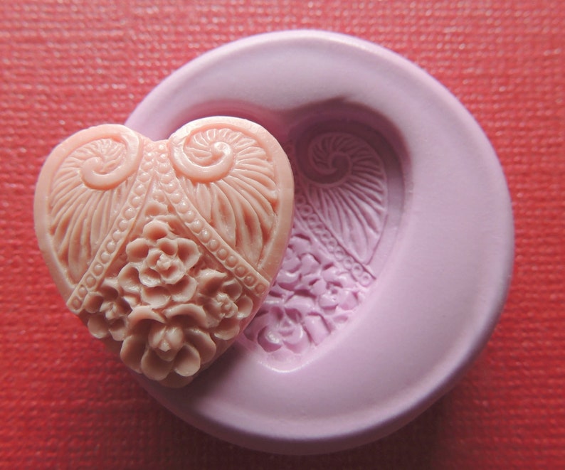 Flexible Mold Small Heart Silicone Mold Resin Polymer Clay - Etsy
