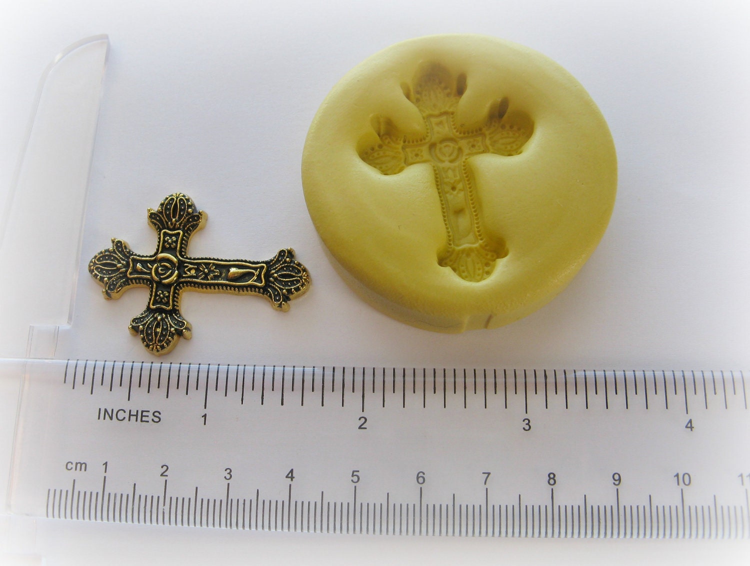 Easter Cross Silicone Mold Resin Polymer Clay Mould - Etsy