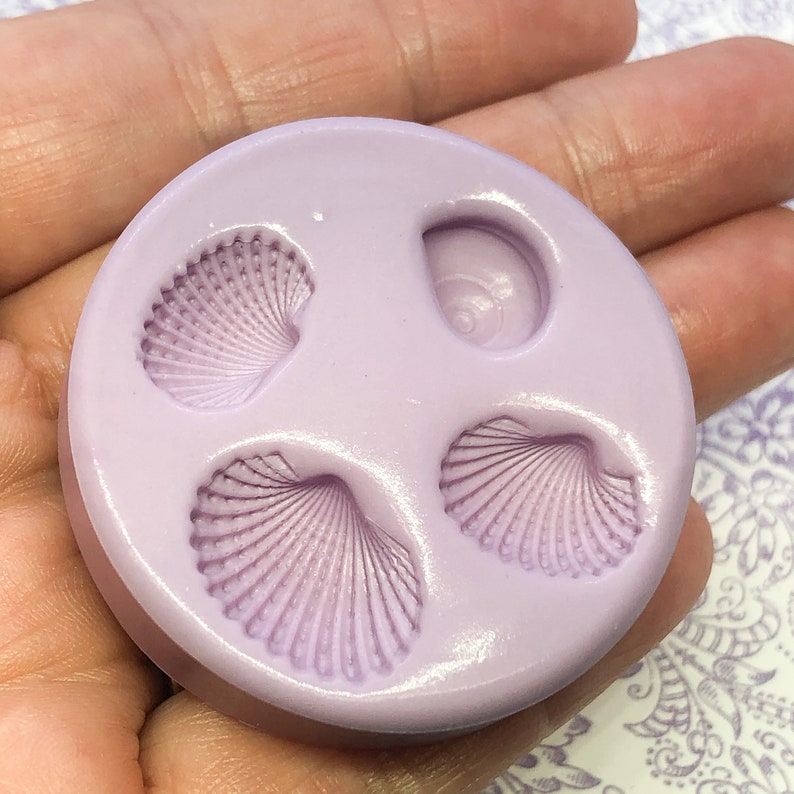 Tiny Shell Mold Mould Resin Clay Fondant Wax Victorian Jewelry - Etsy