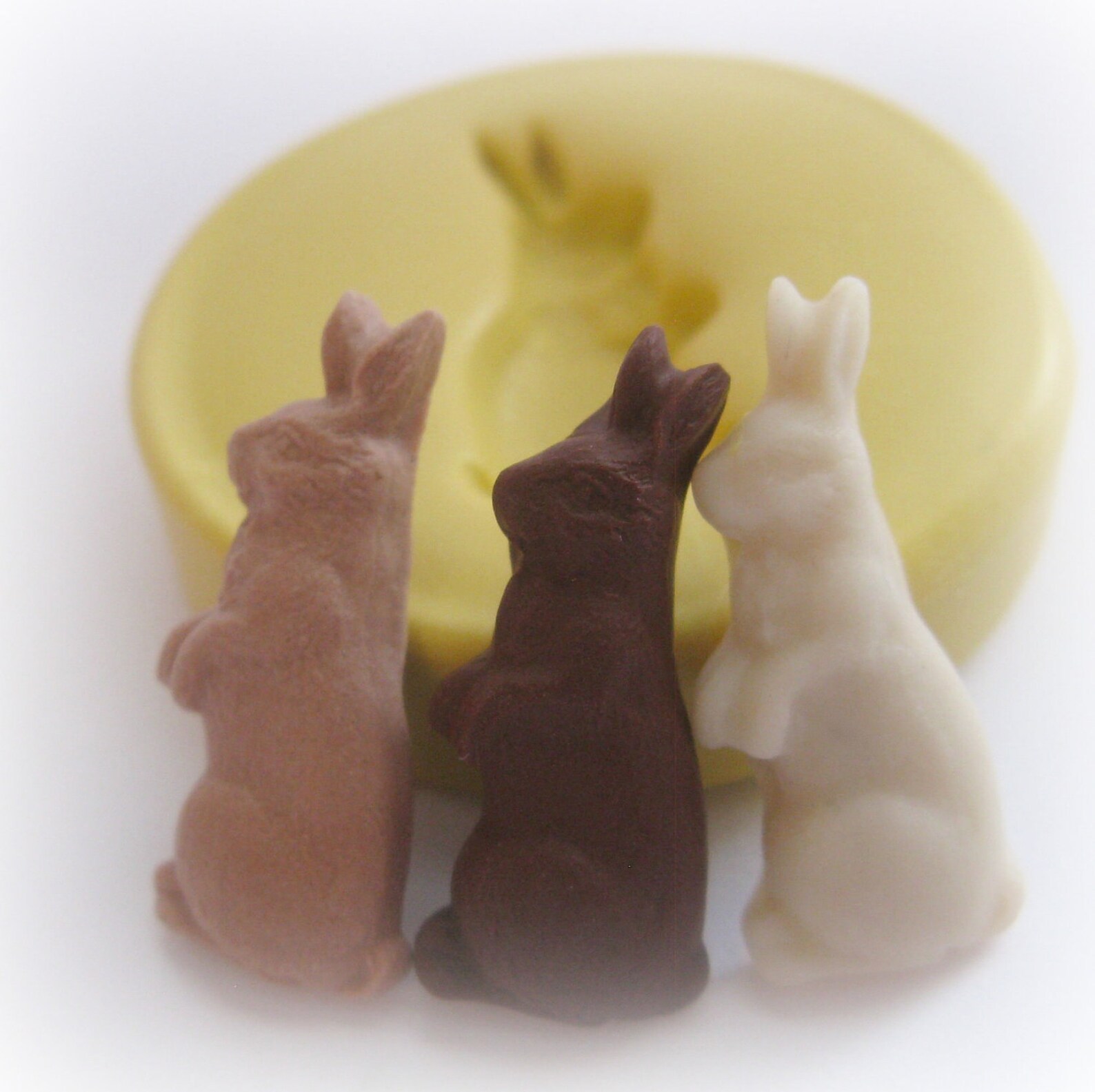 Tiny Chocolate Easter Rabbit Bunny Mold TINY Miniature Clay - Etsy
