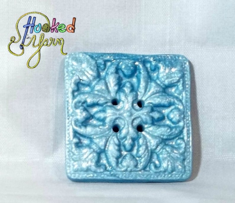 Square Fondant Mold Square Filigree Polymer Clay Collage Altered Art ...