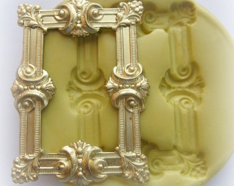Rectangle Frame Victorian Fancy Setting Mold Resin Clay Mould | Etsy