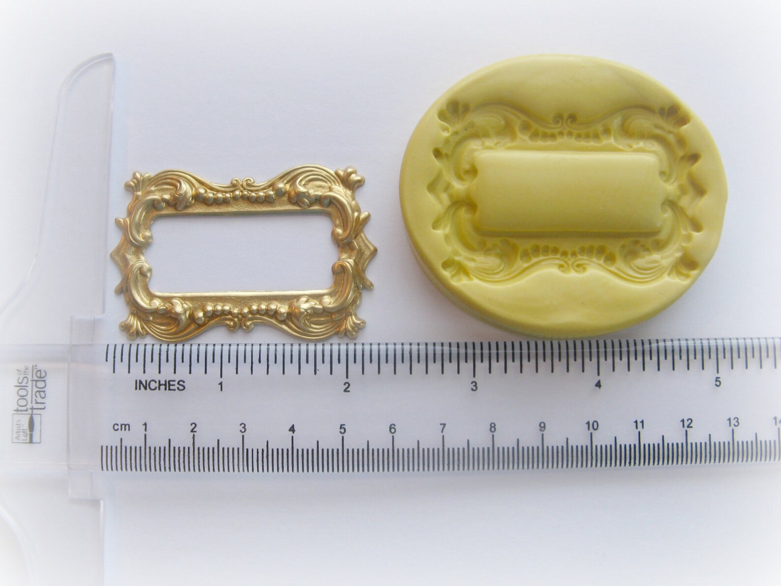 Rectangle Frame Victorian Fancy Setting Mold Resin Clay Mould - Etsy
