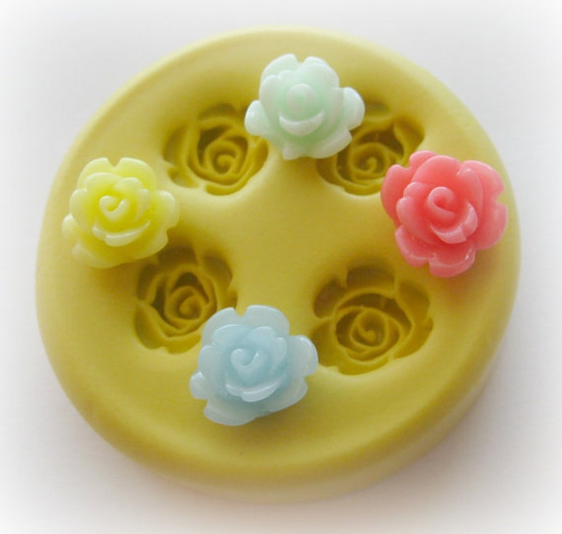 Rose Mold Silicone Small Flower Molds Rose Tiny Polymer Clay - Etsy