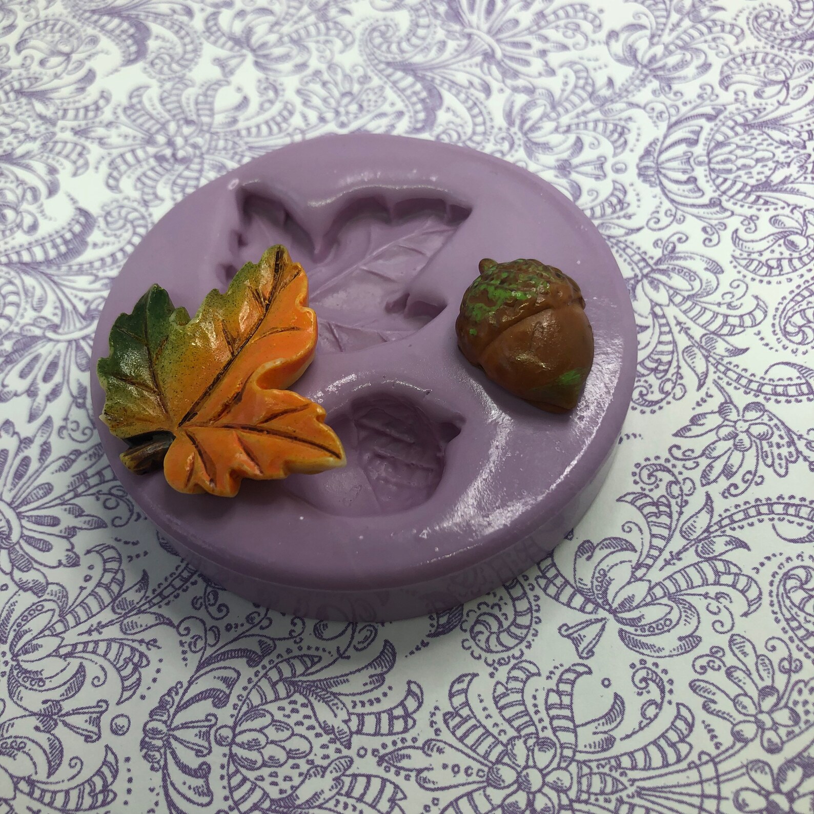 Maple Leaf Mold Acorn Mold Butter Mold Autumn Fondant Baking - Etsy
