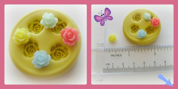 Rose Mold Silicone Small Flower Molds Rose Tiny Polymer Clay | Etsy