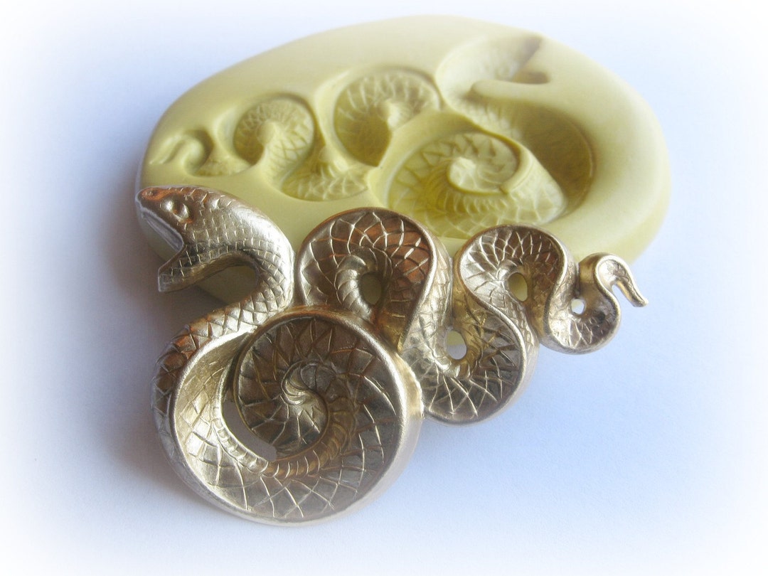 Silicone Snake Mold Fondant Chocolate Resin Wax Melt DIY Jewelry ...