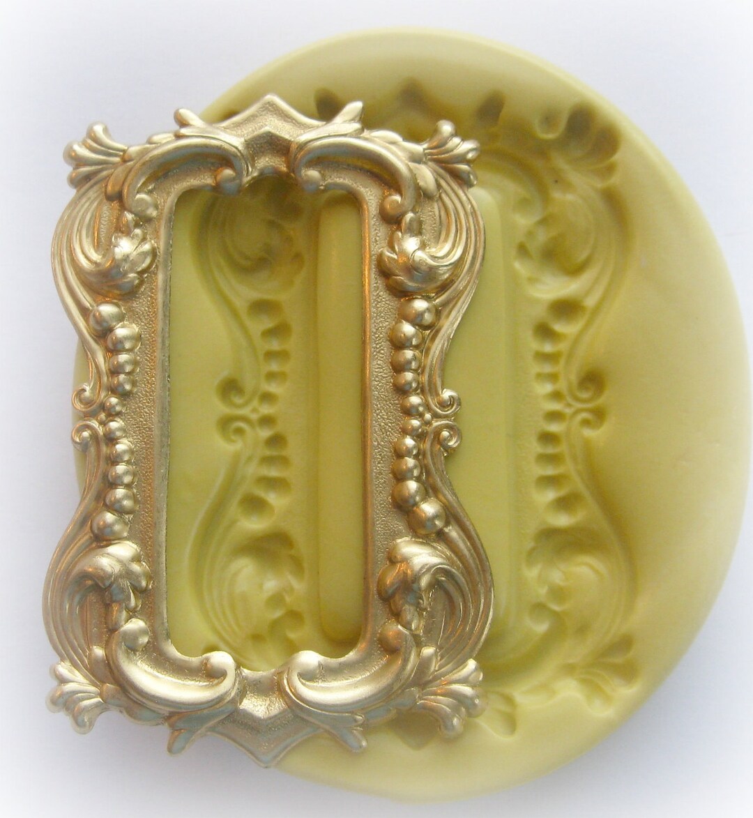 Rectangle Frame Victorian Fancy Setting Mold Resin Clay Mould - Etsy