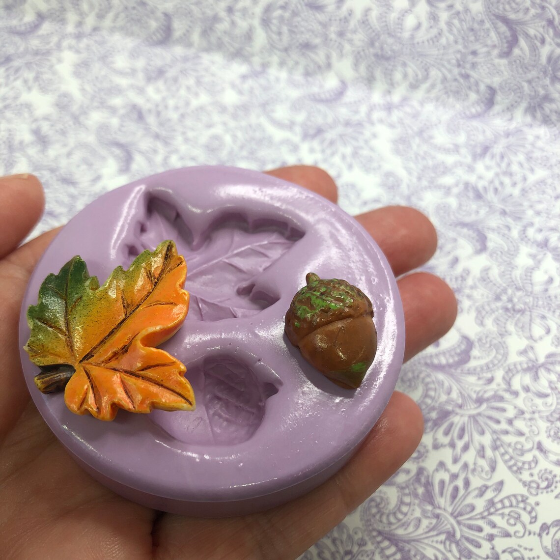 Maple Leaf Mold Acorn Mold Butter Mold Autumn Fondant Baking - Etsy