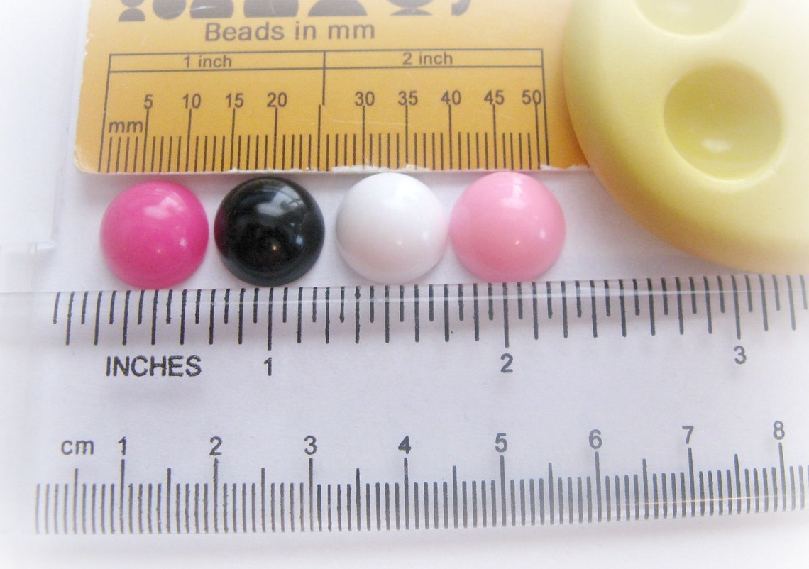 Round Dot Mold 13mm Resin Mold Polymer Clay Mould DIY Earrings - Etsy